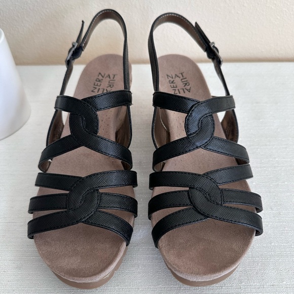 Naturalizer | Shoes | New Naturalizer Novak Strappy Cork Wedge Sandals ...